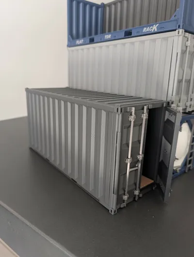 stackable shipping container high cube - Free 3D Print Model - MakerWorld