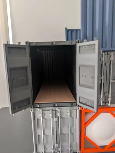 stackable shipping container high cube - Free 3D Print Model - MakerWorld