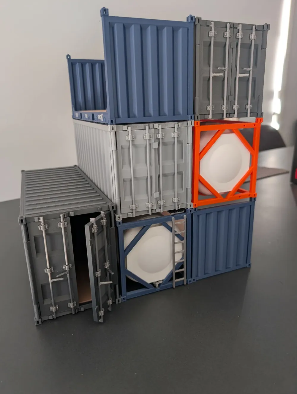 stackable shipping container high cube - Free 3D Print Model - MakerWorld