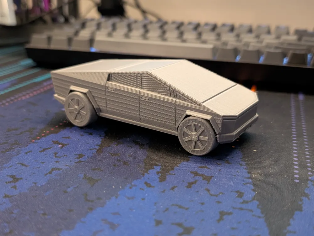 Tesla CyberTruck print in place with moving wheels by Manifold3D ...