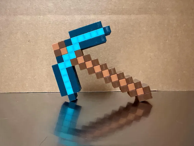 Minecraft Pickaxe - Free 3D Print Model - MakerWorld