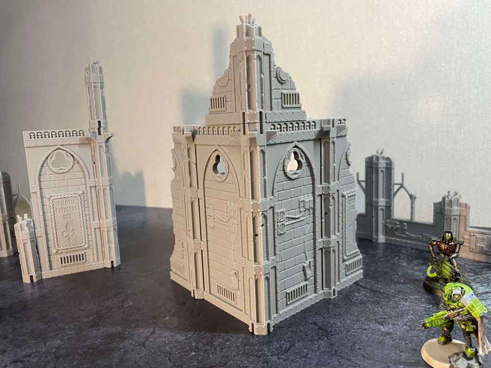 Wargame terrain Modular buildings Templaris Part 2 - Free 3D Print ...