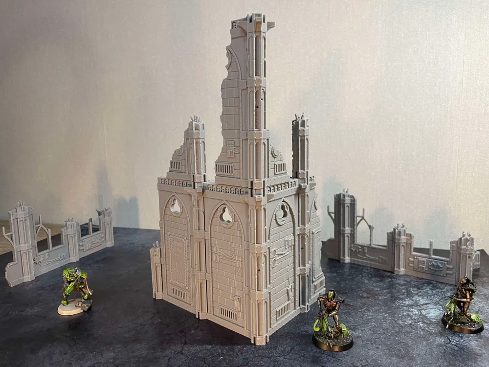 Wargame terrain Modular buildings Templaris Part 2 - Free 3D Print ...