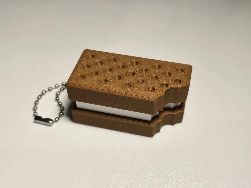 Ice Cream Sandwich Clicker Keychain - Free 3D Print Model - MakerWorld