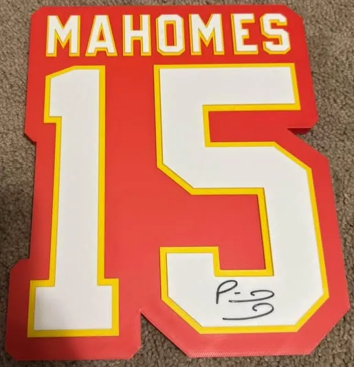 Patrick Mahomes 15 Plaque by Christianlee21 MakerWorld: Download Free ...