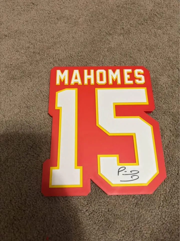Patrick Mahomes 15 Plaque by Christianlee21 MakerWorld: Download Free ...
