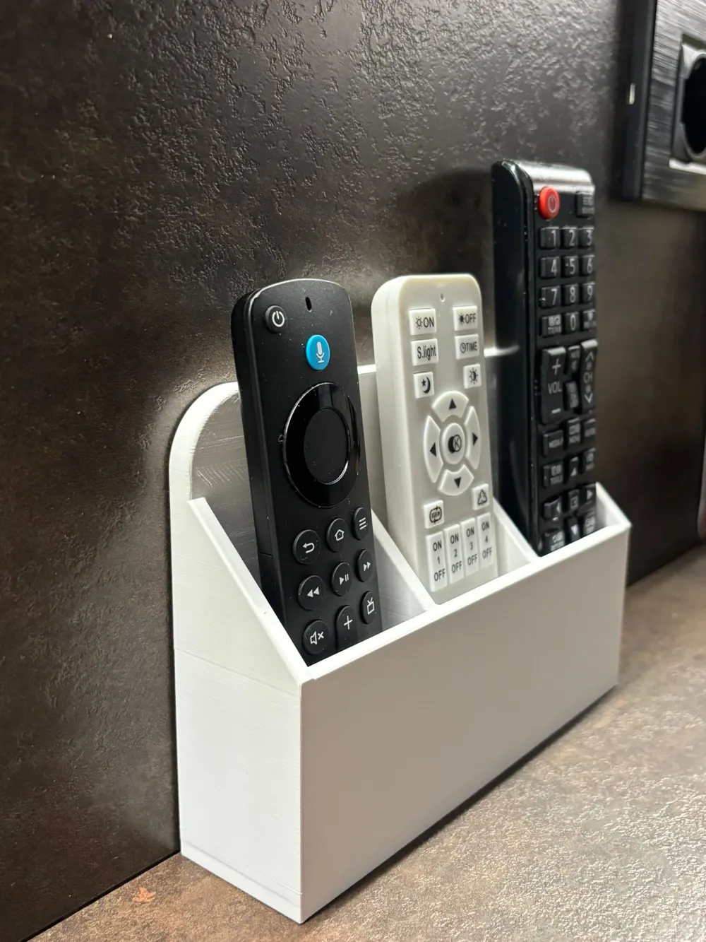 WALL REMOTE CONTROL HOLDER - Free 3D Print Model - MakerWorld