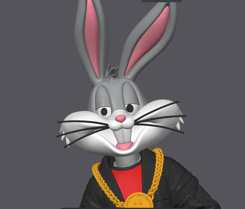 URBAN STYLE BUGS BUNNY STREET EDITION AMS READY - Free 3D Print Model ...