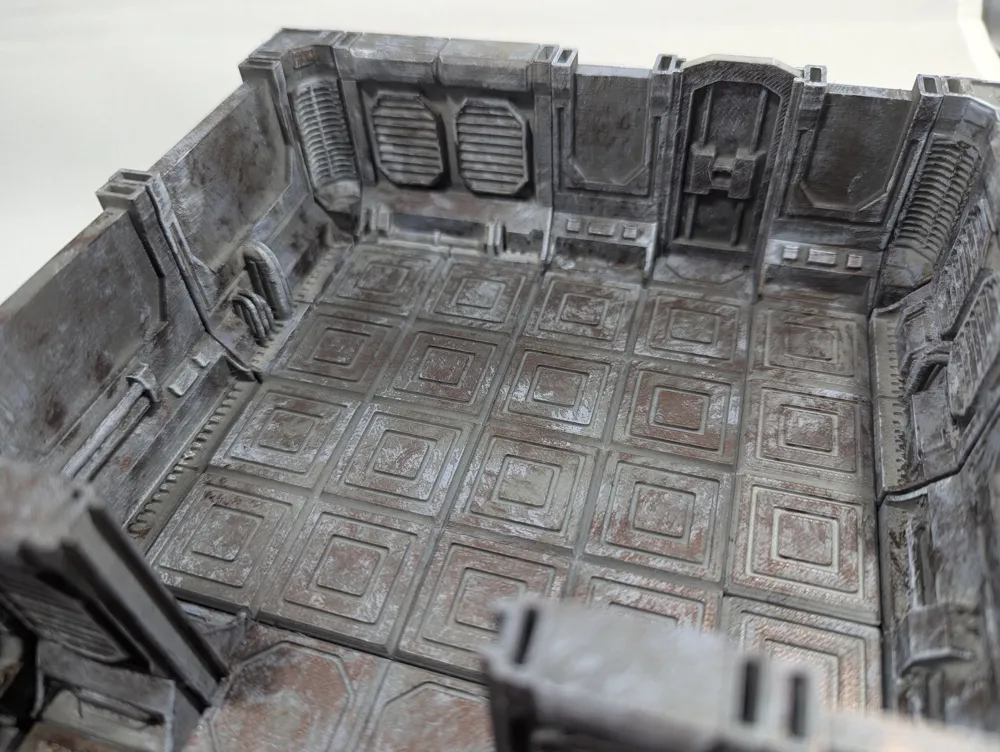 Sci fi tiles - corners - Free 3D Print Model - MakerWorld