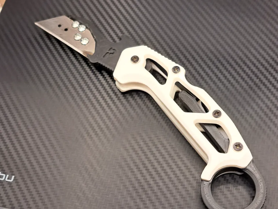 REDESIGN of OBERTECH NSP-02 KARAMBIT Remixed by Paul Artreides MakerWorld: Download Free 3D Models