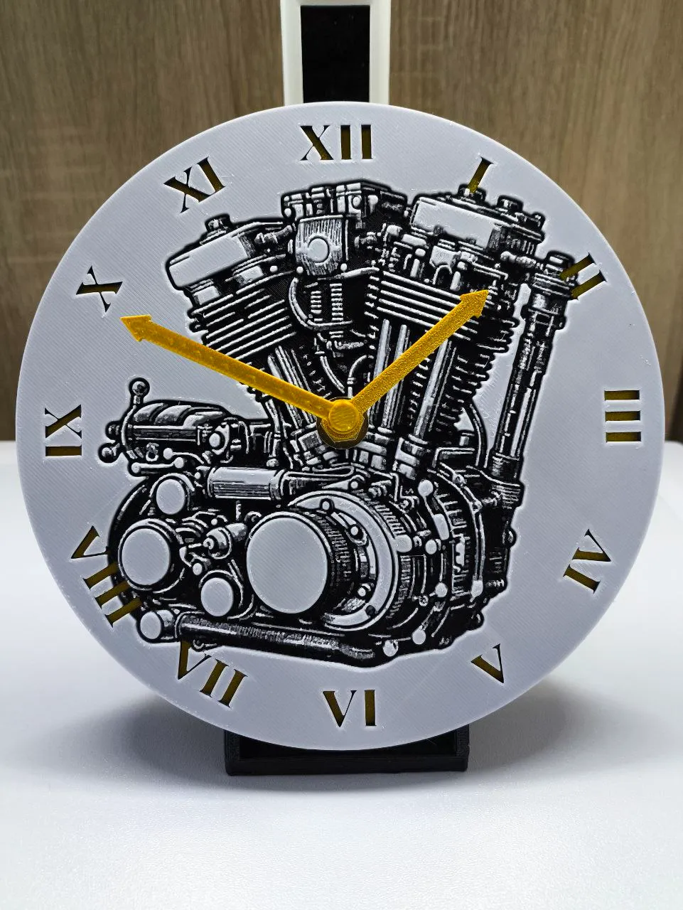 Harley Davidson Motor Uhr Hueforge by timbo0674 - MakerWorld