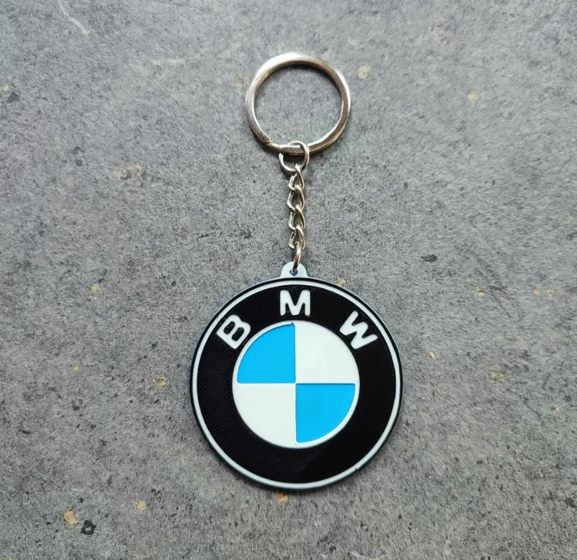 BMW CAR Keychain double side with text by Qunie 3D - MakerWorld