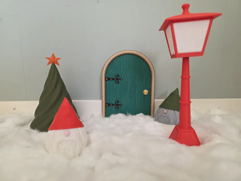 Elf Door Scene - North Pole - Free 3D Print Model - MakerWorld