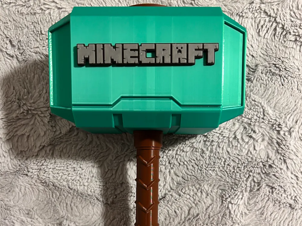 Minecraft LOGO for Thor's Hammer Remixed by K3DPrint MakerWorld ...
