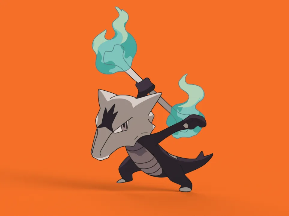 Alolan Marowak Wall Art by Sitsero - MakerWorld