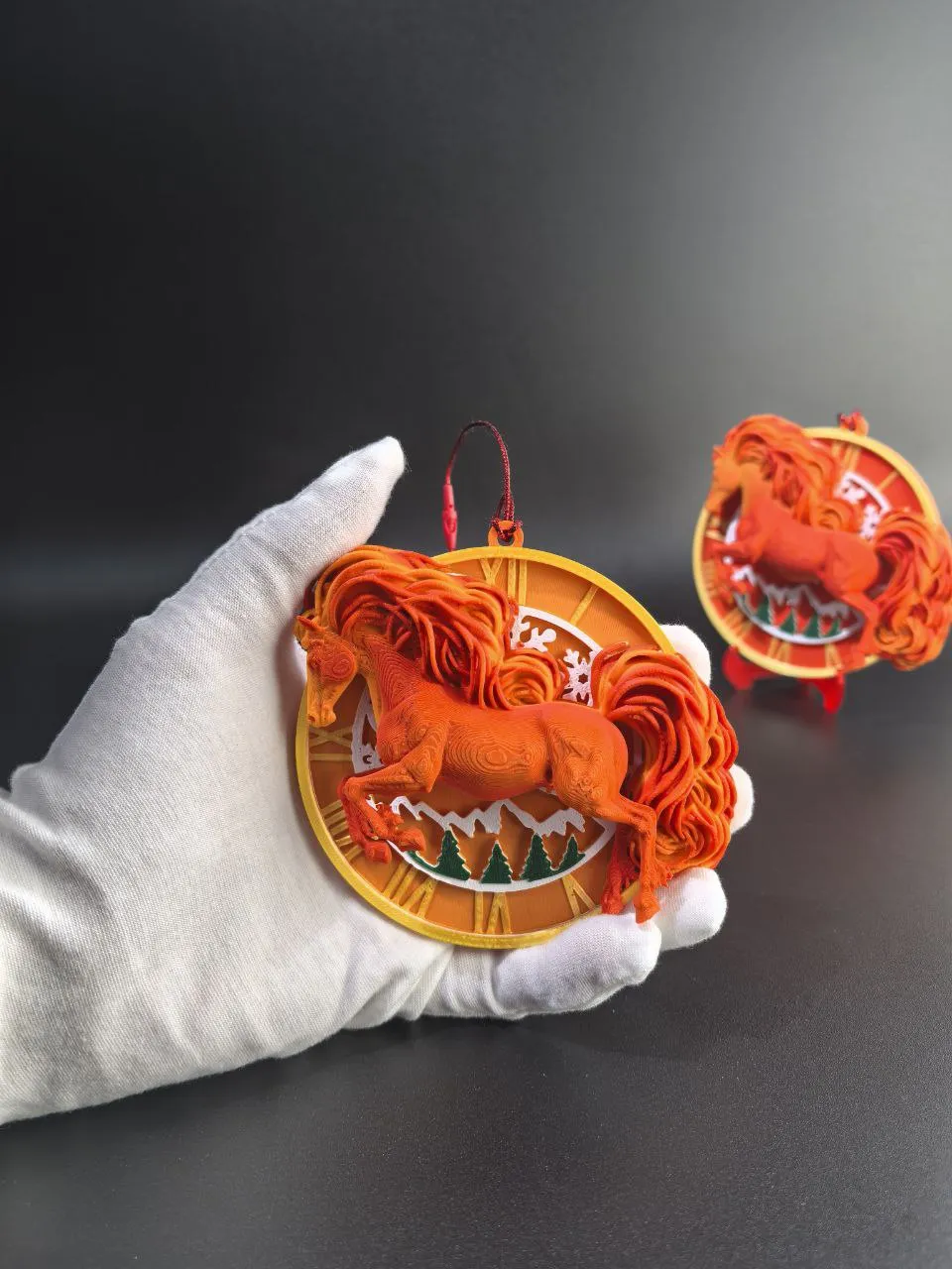 Das feurige Pferd auf der Uhr – Kostenloses 3D-Druckmodell – MakerWorld