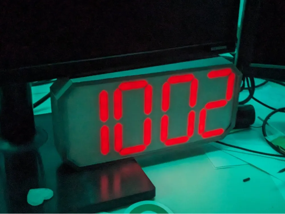 7-Segment Clock for LED strips Remixed by 26110lwcc - MakerWorld