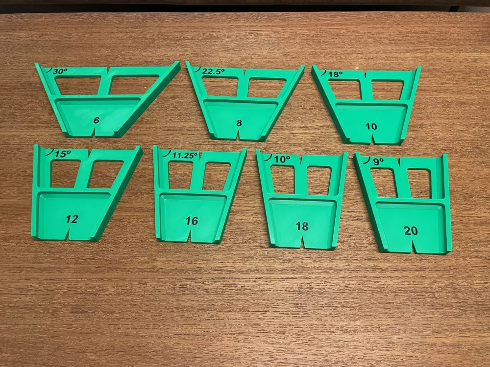 Wood Turning Wedge Templates - Free 3D Print Model - MakerWorld