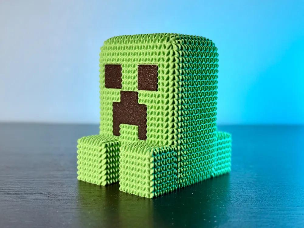 Cute Knitted Minecraft Creeper (No AMS Required) by McG3D Designs ...