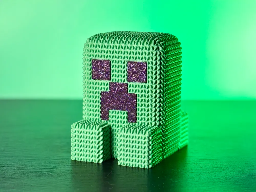 Cute Knitted Minecraft Creeper (No AMS Required) by McG3D Designs ...