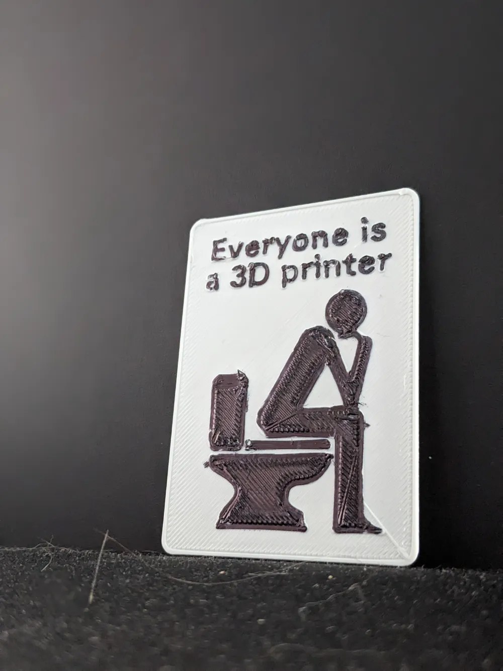 Everyone Is A 3d Printer Bathroom Sign - Free 3D Print Model - MakerWorld