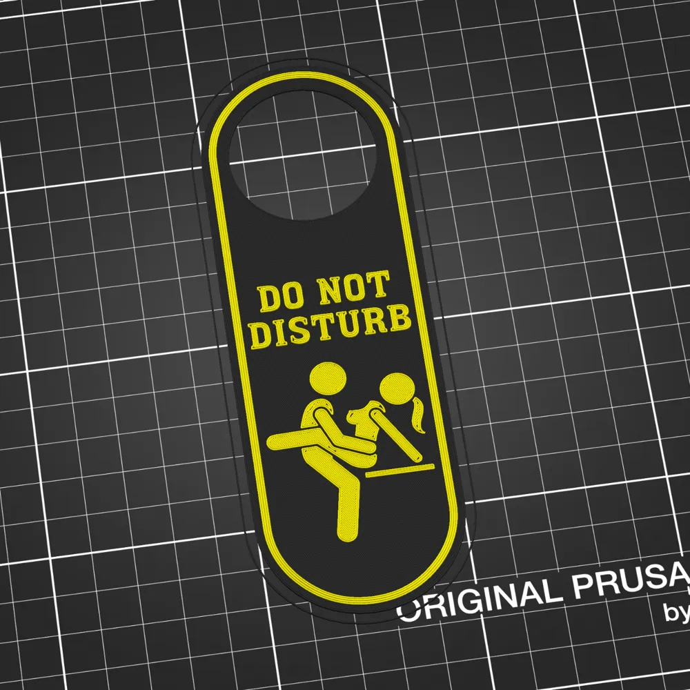 do not disturb door hanger - sex 2 by technerd - MakerWorld