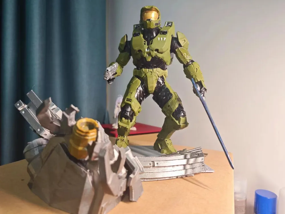 Combat readiness status Master Chief - Free 3D Print Model - MakerWorld