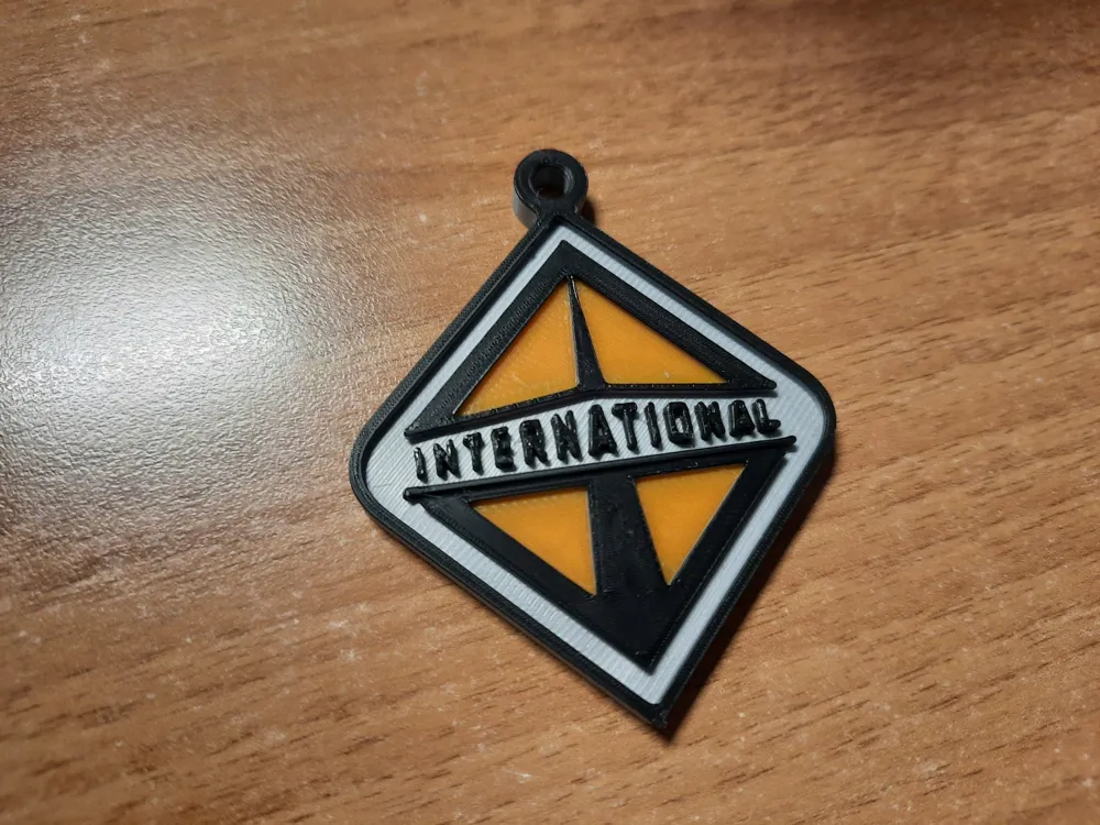 International Truck Logo Keychain by Luke-Leek-98 - MakerWorld