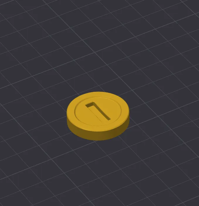 Super Mario Coin - Free 3D Print Model - MakerWorld