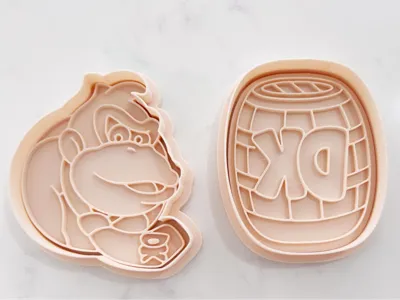 Cartoon | retro game | Cookie Cutter and Stamp - Free 3D Print Model ...
