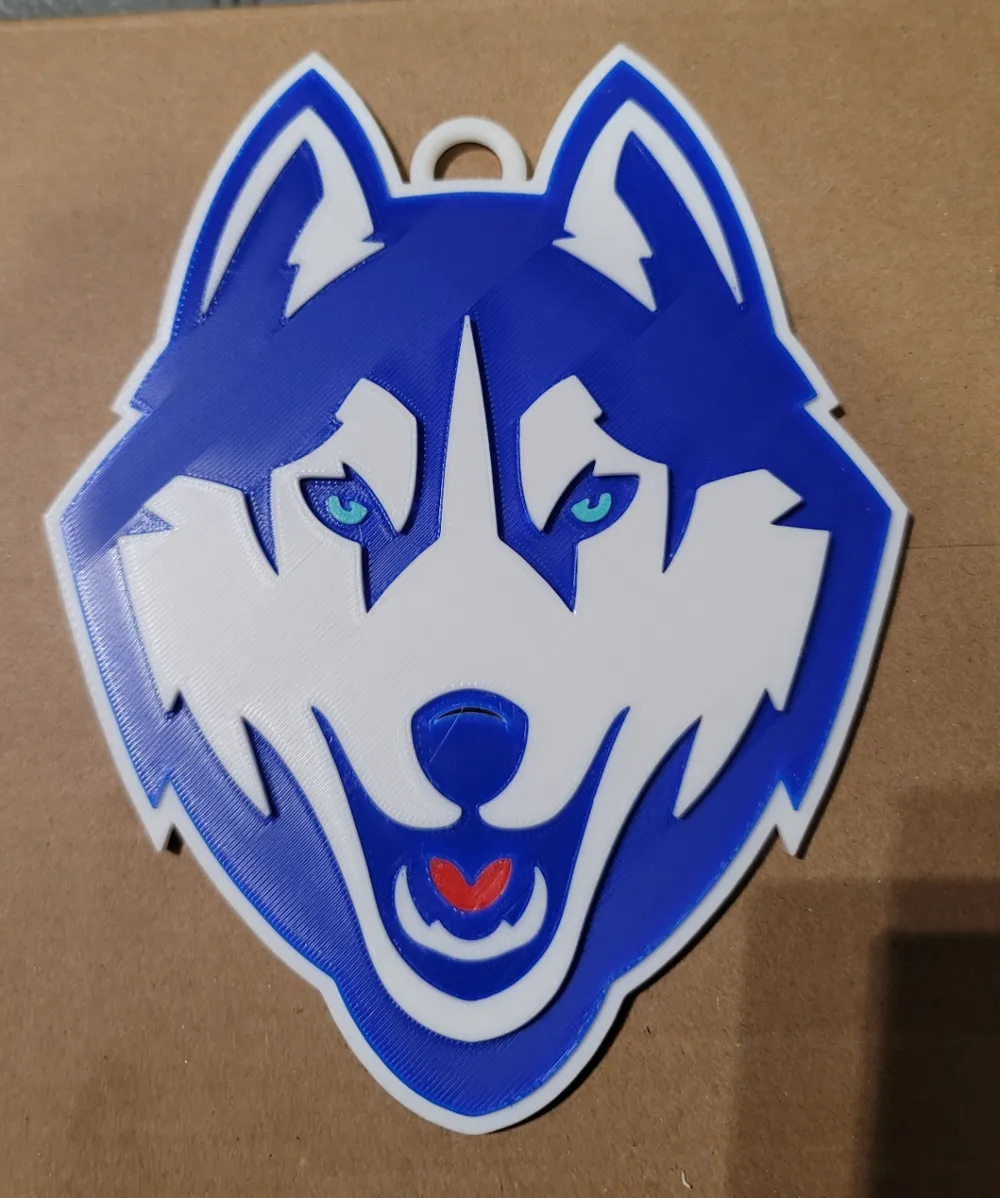 UCONN 3d logo 180mm series by mercadogarzas - MakerWorld