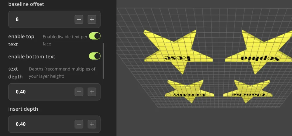 Star name tag generator by (un)productive printer MakerWorld: Download ...