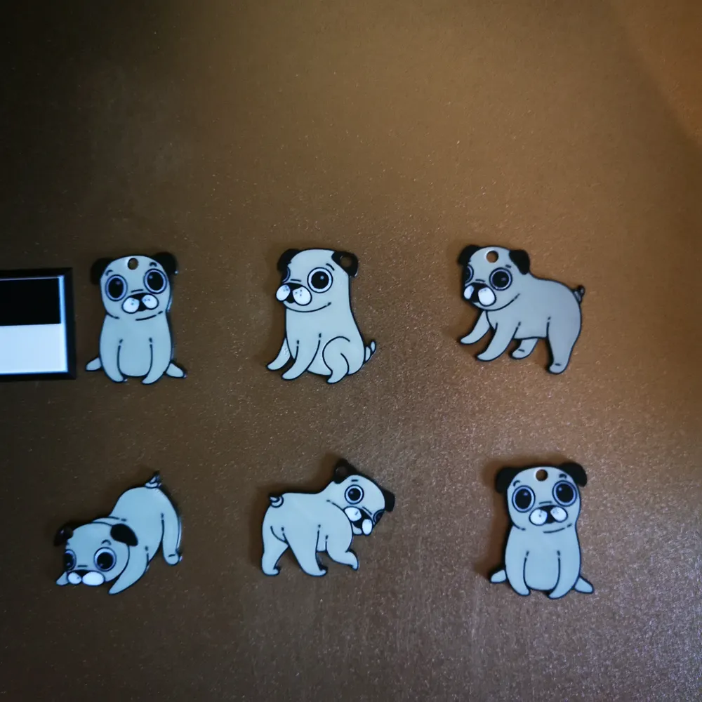 6 Pug Keychains for Dog Lover and Pug Owner by kevin.goetz - MakerWorld