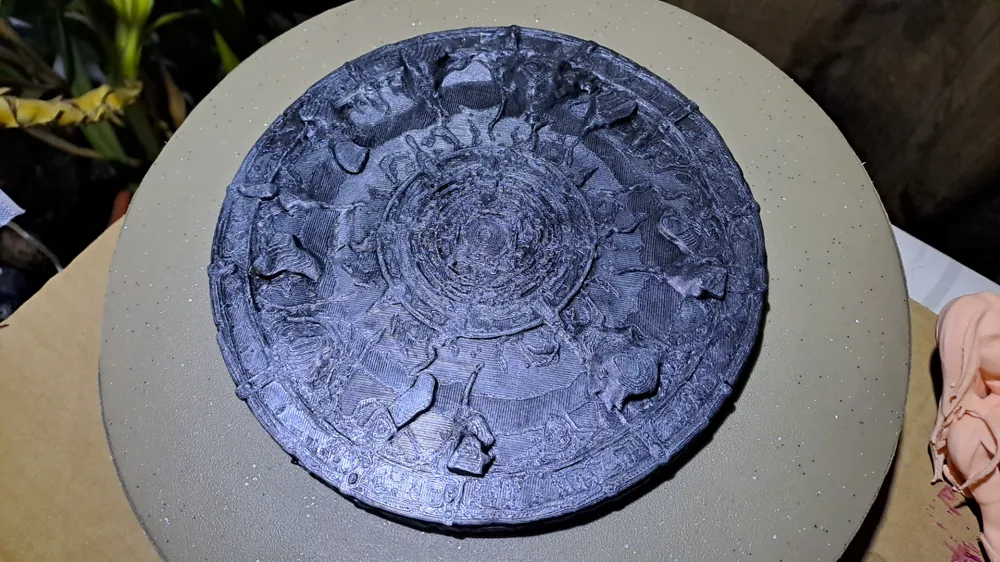 Round base textured(rune style ) for action figure - Free 3D Print ...