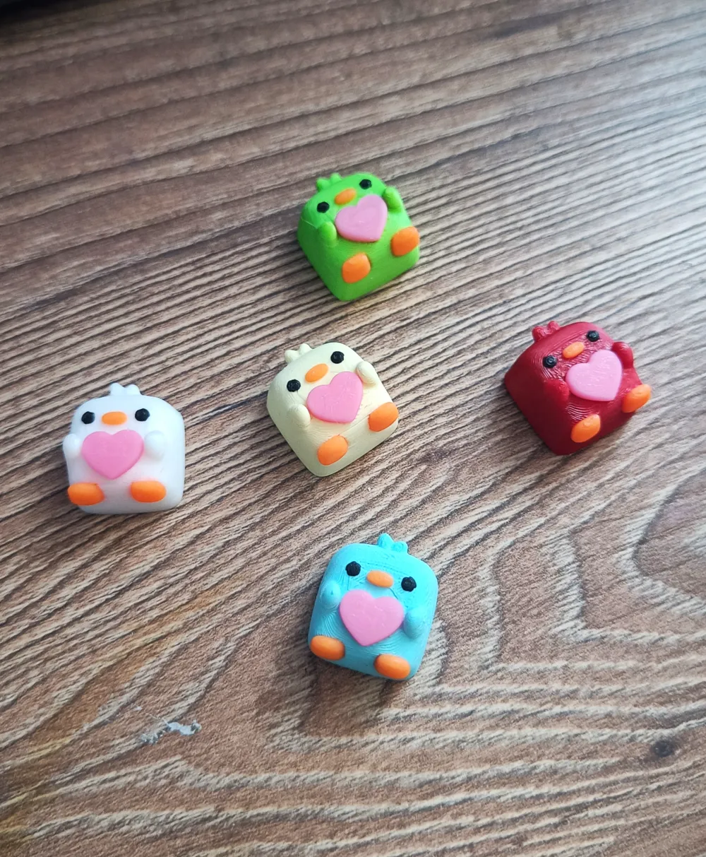 Chick love keycap - mechanical keyboard by Hiko 3D MakerWorld: Download ...