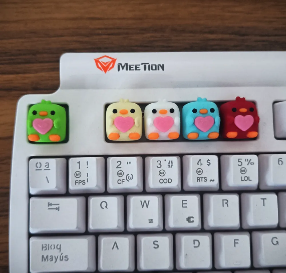 Chick love keycap - mechanical keyboard by Hiko 3D MakerWorld: Download ...