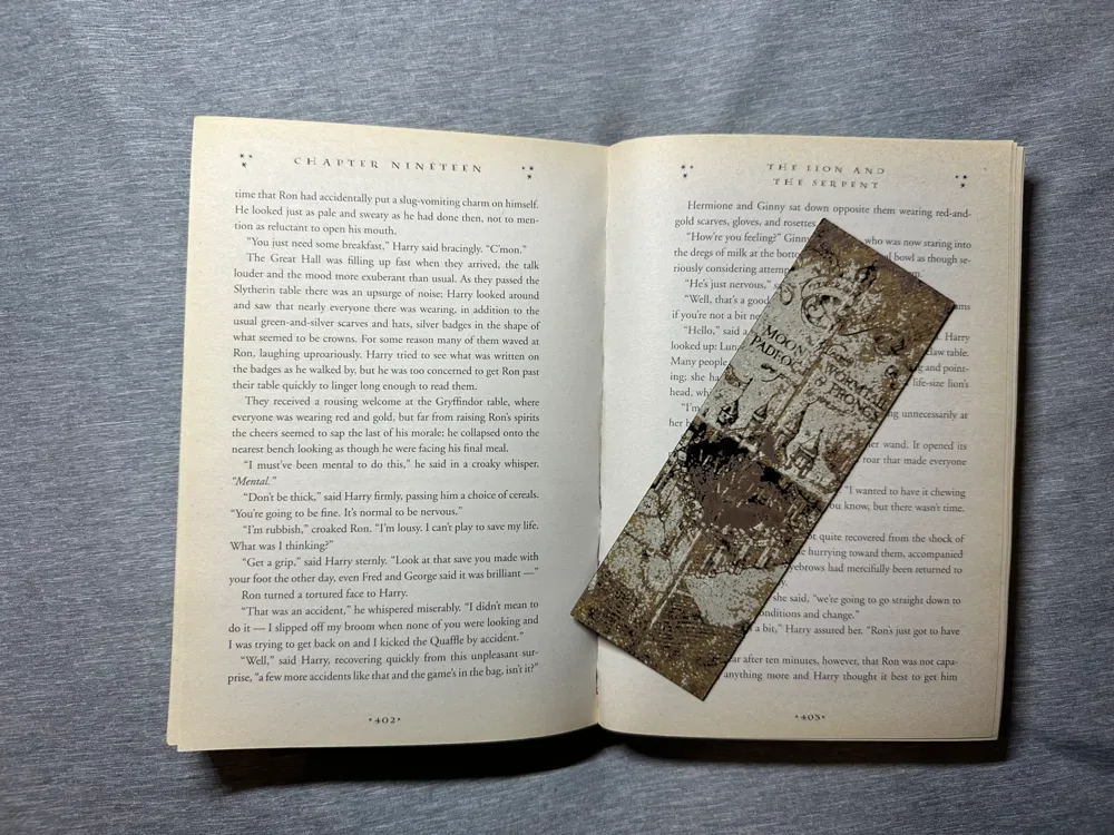 Marauder's Map Hueforge Bookmark - 2 sizes - Free 3D Print Model ...