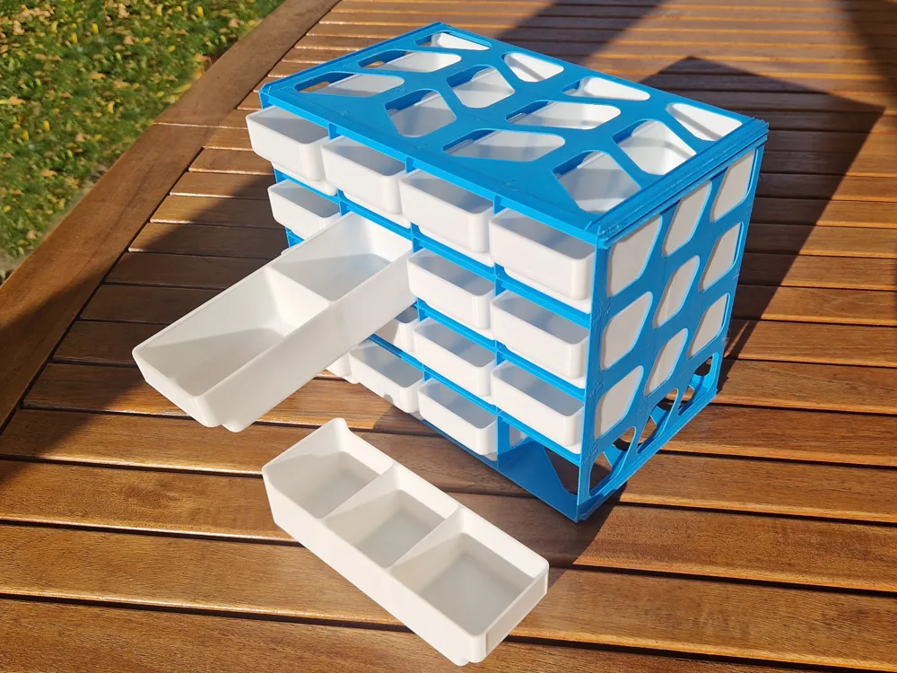 Modular drawer cabinet by László Kéri MakerWorld: Download Free 3D Models
