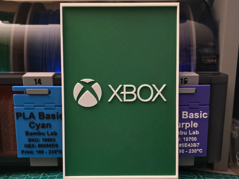 Xbox Logo Poster - Hueforge Art by Lumpy3D - MakerWorld
