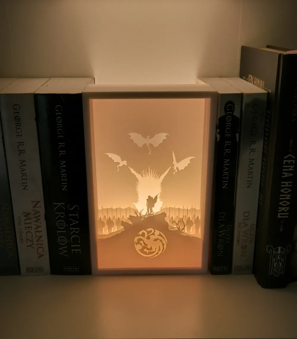 Game of Thrones shadow box light box 0.2 nozzle by deLira - MakerWorld