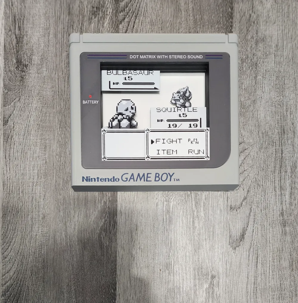 Pokémon Gameboy Diorama / Shadowbox / Frame by Suddenly Art - MakerWorld