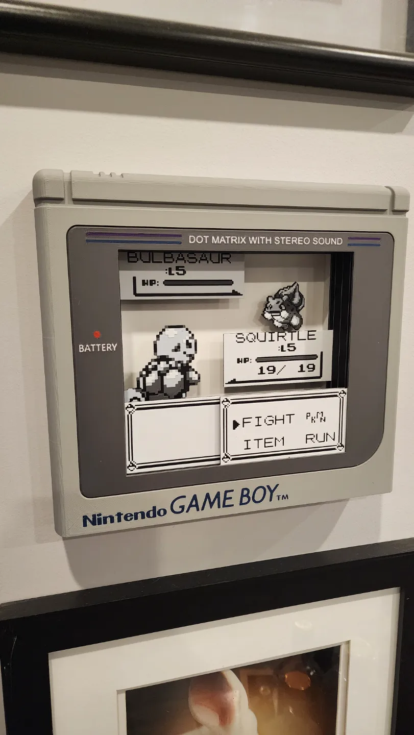 Pokémon Gameboy Diorama / Shadowbox / Frame by Suddenly Art MakerWorld ...