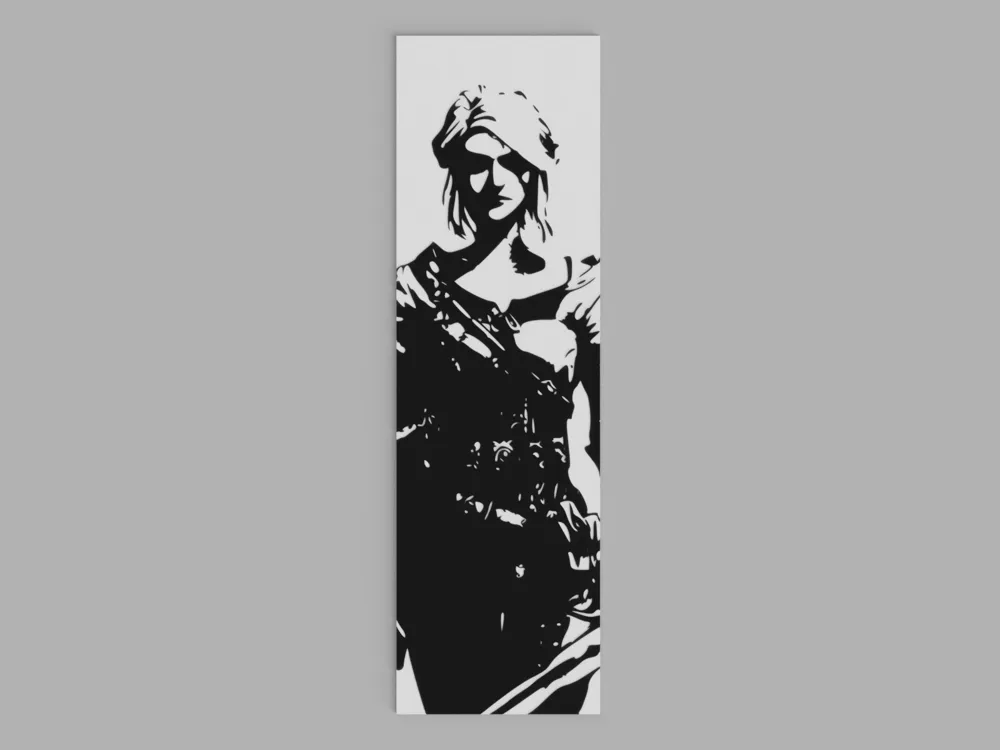 The Witcher Ciri bookmark by jakubhroch - MakerWorld