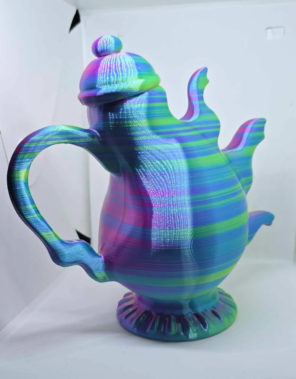 Alice in Wonderland inspired 3 spout Tea pot - Free 3D Print Model ...