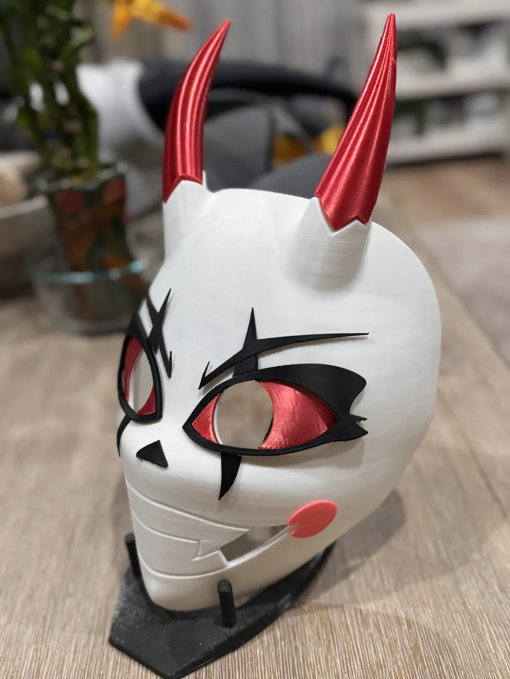 Demon Mode Charlie Morningstar Mask - Free 3D Print Model - MakerWorld