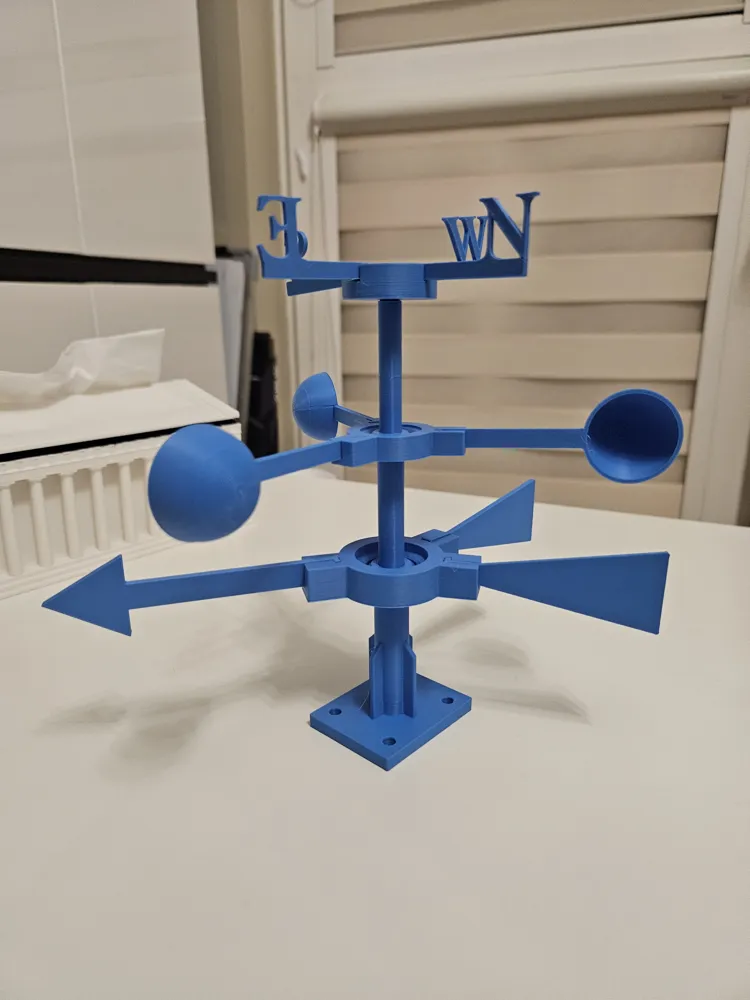 Windmill Anemometer Wind Direction Indicator - Free 3D Print Model ...