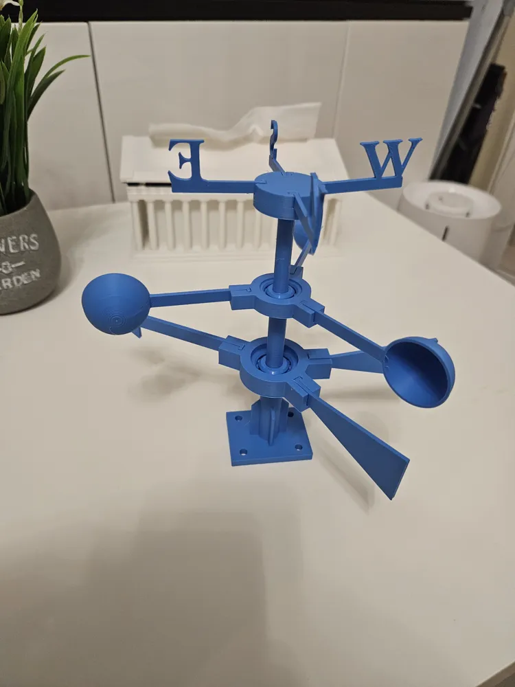 Windmill Anemometer Wind Direction Indicator - Free 3D Print Model ...