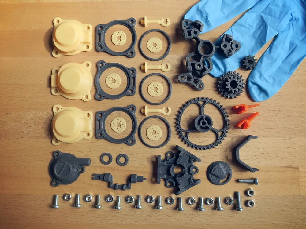 Balloon Powered Radial Engine - Free 3D Print Model - MakerWorld