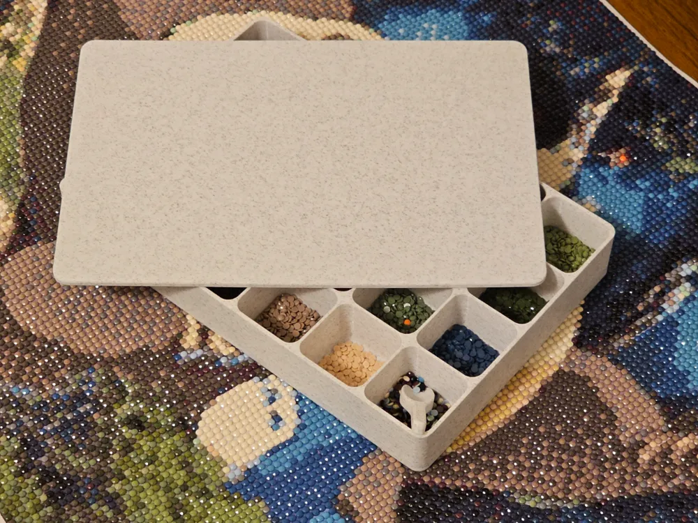 Diamond painting container with Lid by MossLabs MakerWorld: Download ...