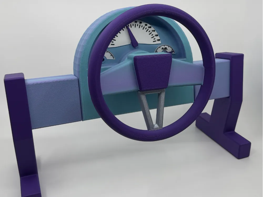 Steering Wheel and Console Toy by Polymaker Education MakerWorld: Download Free 3D Models